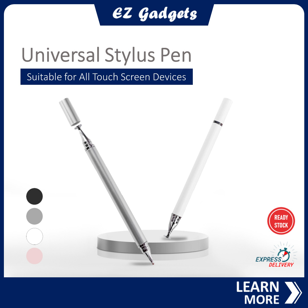 2 in 1 Universal Touch Screen Pen Capacitive Stylus Pen Compatible with ...