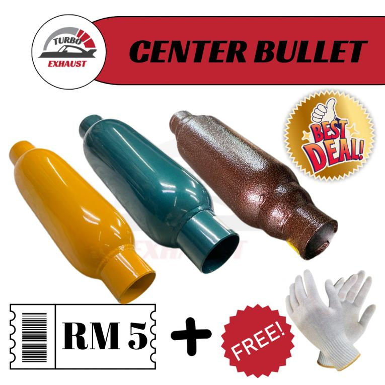 TURBO EXHAUST⭐READY STOCK CENTER BULLET PERRY / RESONATOR / CAR EXHAUST ...