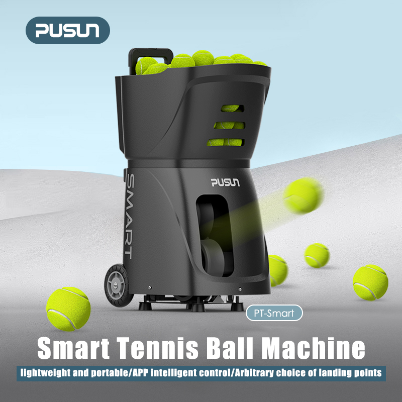 Pusun tennis ball machine PT-Smart APP Control Portable Tennis Ball ...