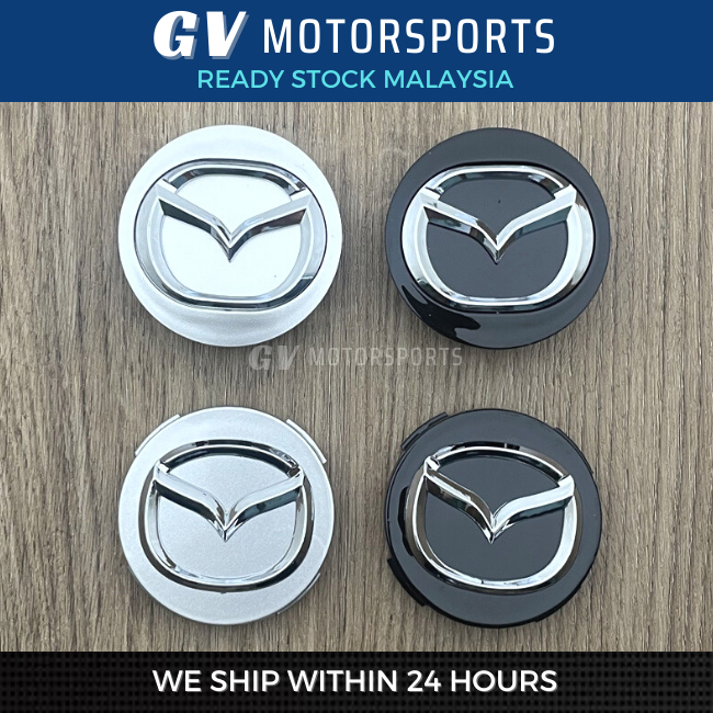 READY STOCK Mazda 4 PCS 56MM Rim Cap Wheel Center Hub Caps Wheel Rim ...