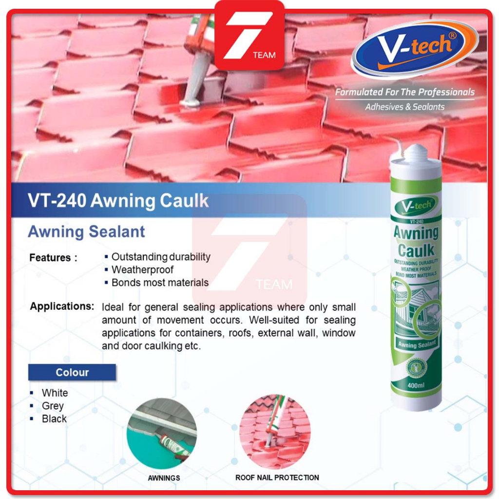 V-Tech Silicone Sealant & Adhesive Sealant / VT-226 / VT-230 / VT-240 ...