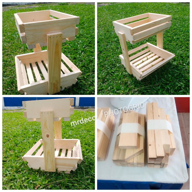 🔥🔥🔥Set D.I.Y. rak bawang dan botol kayu palet🔥🔥🔥 | Shopee Malaysia