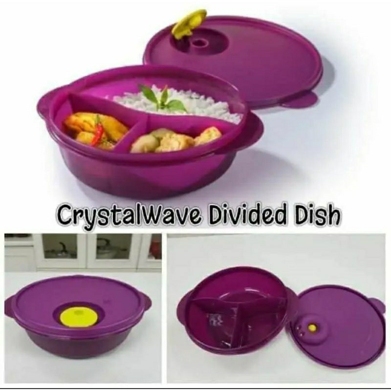 Tupperware Crystalwave Devide Lunch (Bekas bekal) | Shopee Malaysia