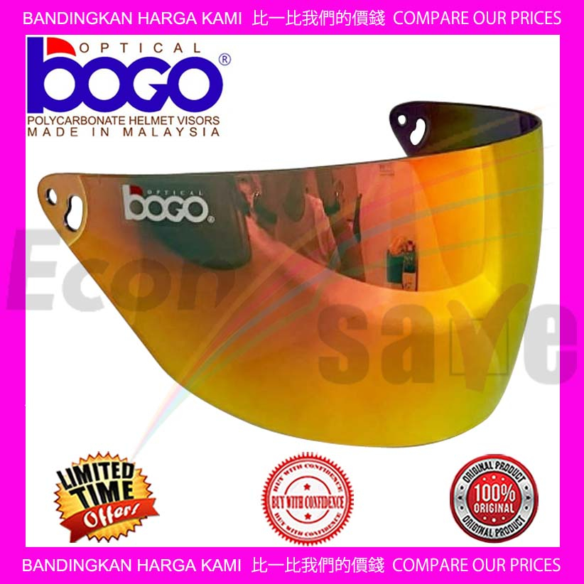 💥100% ORIGINAL💥 VISOR HELMET SGV RIDER 2 💥GENUINE BO GO💥 Siang Malam Iridium Crystal Tinted ...