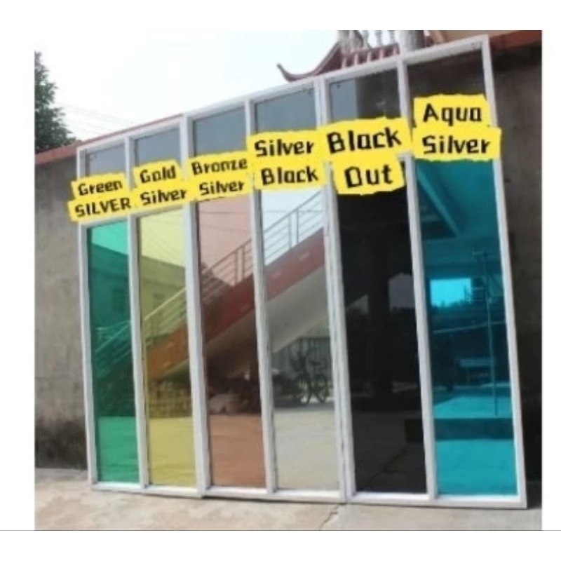 WINDOW FILM PRIVACY FILM REFLECTIVE FILM TINTED RUMAH/ TINTED PEJABAT ...