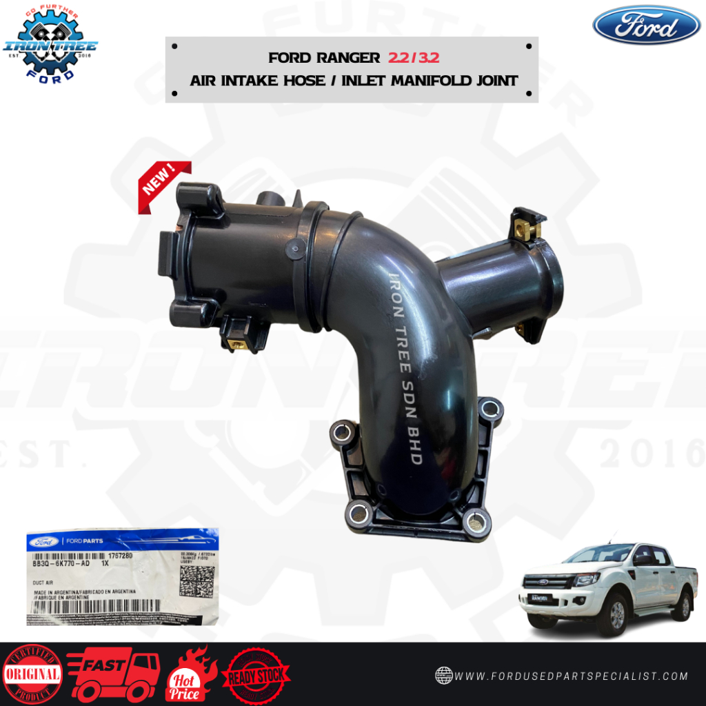 Original Ford Ranger 2.2/3.2L Air Intake / Inlet Manifold Hose New ...