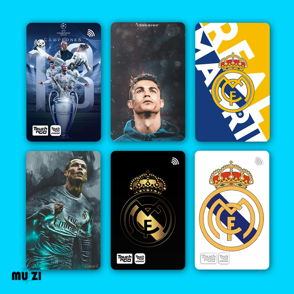 Real Madrid C.Ronaldo TnG Card STICKER NFC STICKER Waterproof Thick ...