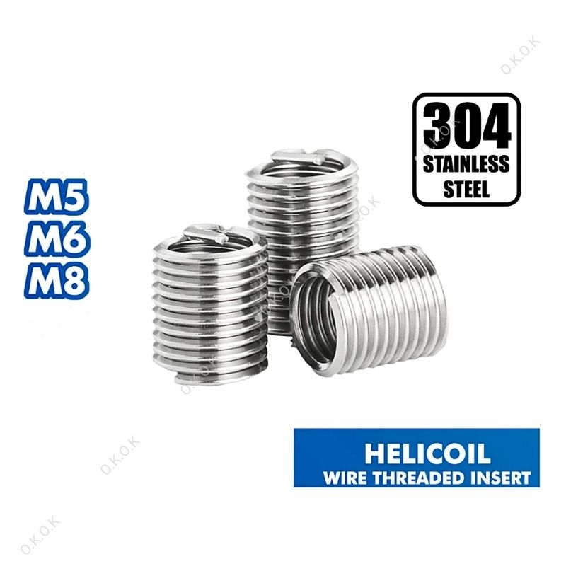 (5pcs) Hitto Helicoil Type Thread Inserts / Thread Insert Coil | Shopee ...