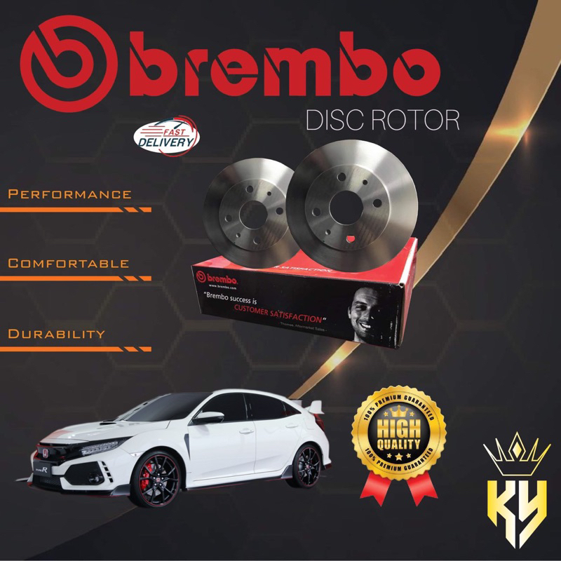 BREMBO BRAKE DISC ROTOR HONDA CIVIC FK8 TYPER FK8R (09.C338.11) (08 ...