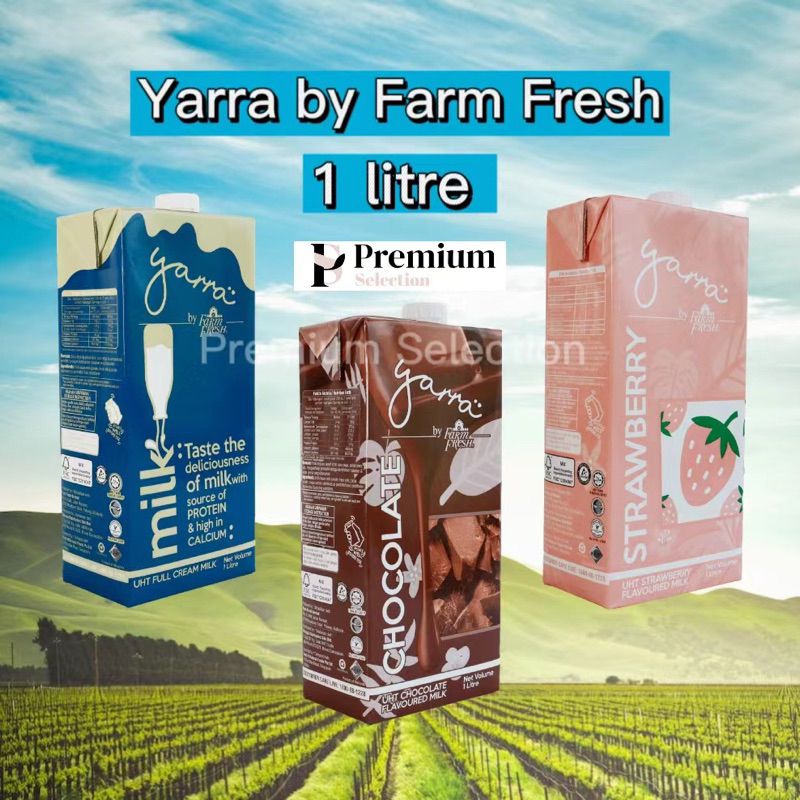 Susu Yarra by Farm Fresh Penuh Krim/Yarra coklat/Yarra strawberi 1 ...