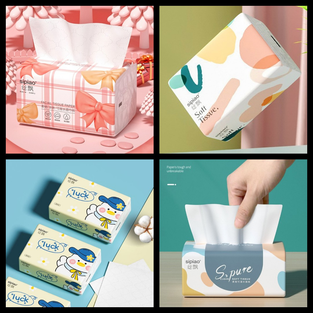 Superb Soft 400pcs Facial Tissue Paper Bathroom Tissue Travel Tissue ...
