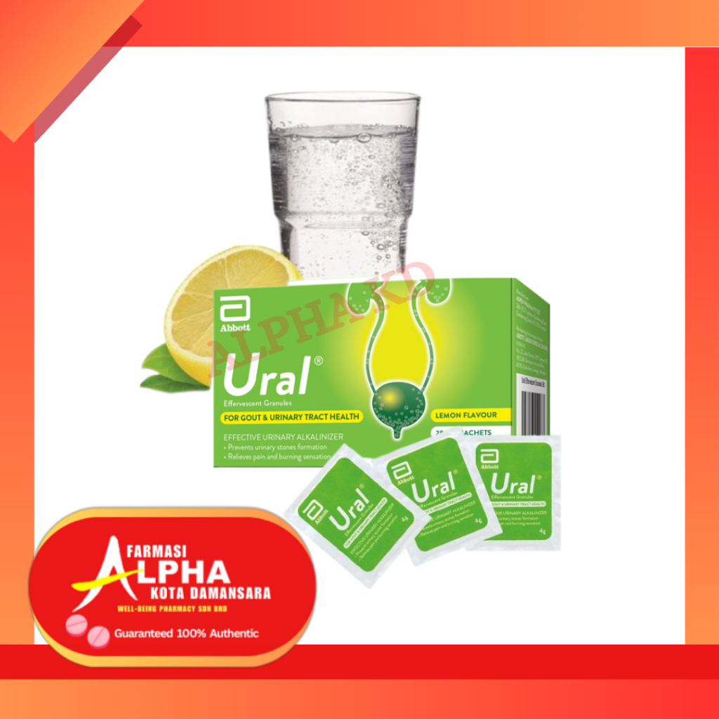 URAL EFFERVESCENT GRANULES LEMON FLAVOUR (28 X 4G) | Shopee Malaysia