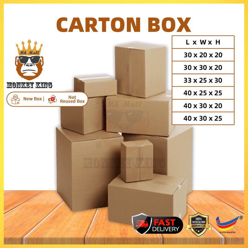 Carton Box Packing Box Packaging Box Kotak A Series | Shopee Malaysia