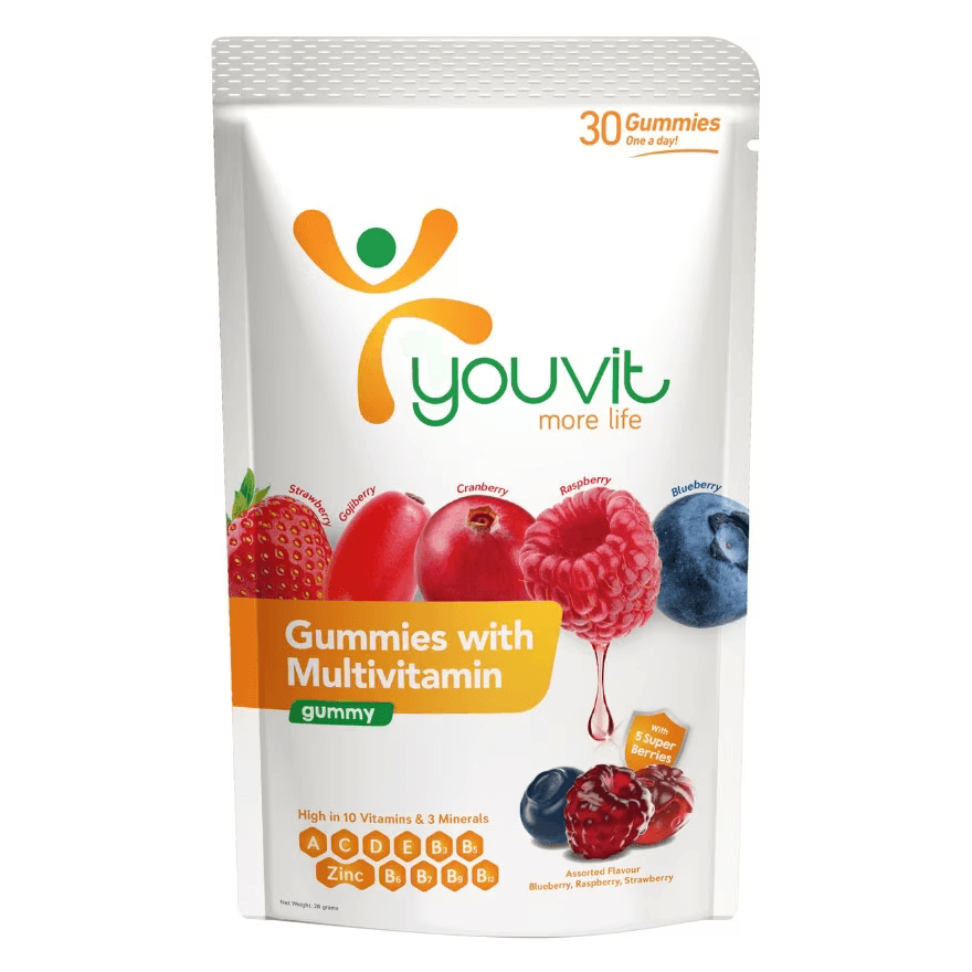YOUVIT Adult Multivitamin Gummies Mix Berry 30s | Shopee Malaysia