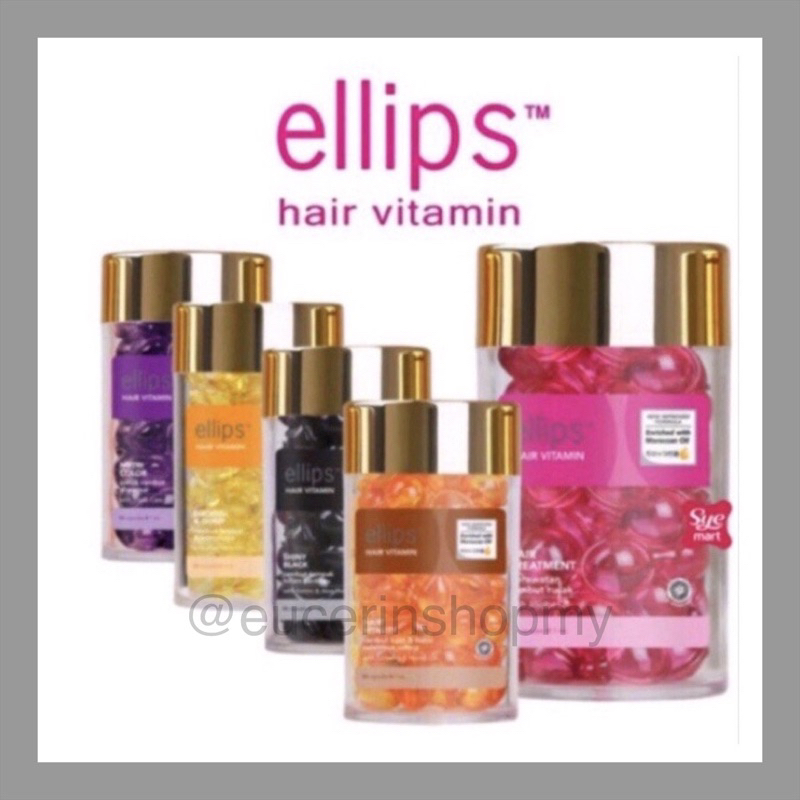 (NEW)100% Original Ellips Hair Vitamin Hair Treatment with Jojoba Oil ...