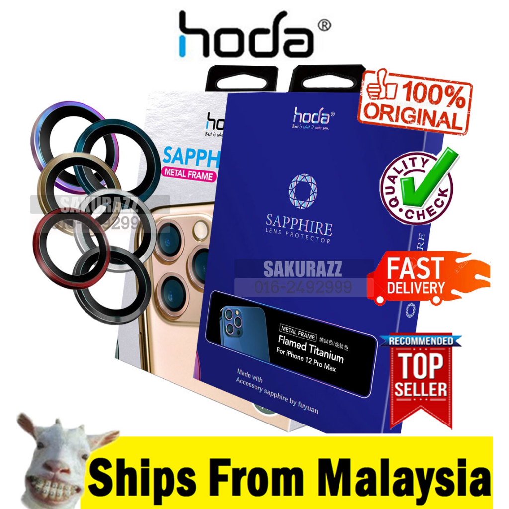 HODA Titanium Sapphire iPhone 16 Pro Max / 16 Pro / 15 Pro Max / 14 Pro ...