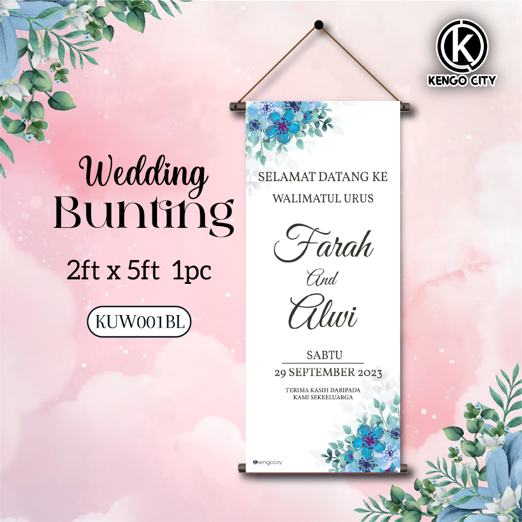 Bunting kahwin - Banting Kahwin - Wedding - Murah - Majlis Perkahwinan ...