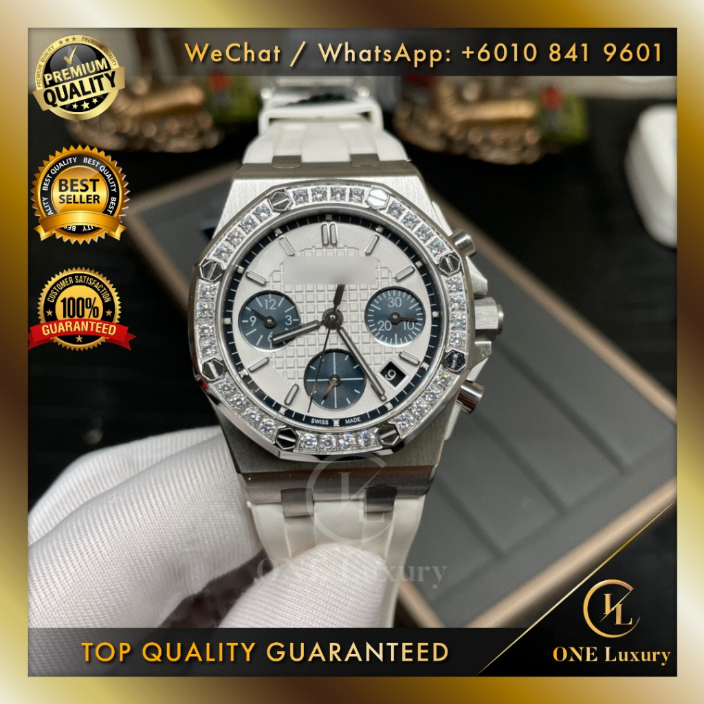 🔥SWISS TOP QUALITY🔥 R0YAL 0AK 0FFSH0RE 37MM 26231ST CHRONOGRAPH LADY ...