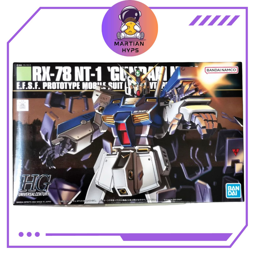 [READY STOCK] OFFICIAL- HGUC 1/144 RX-78 NT-1 GUNDAM | Shopee Malaysia