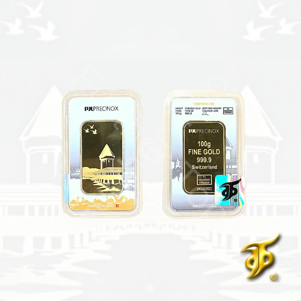 Gold Bar ( 100g ) 999.9 PX Swiss LBMA - LUCERNE【Emas｜足金牌｜小金条】 | Shopee Malaysia