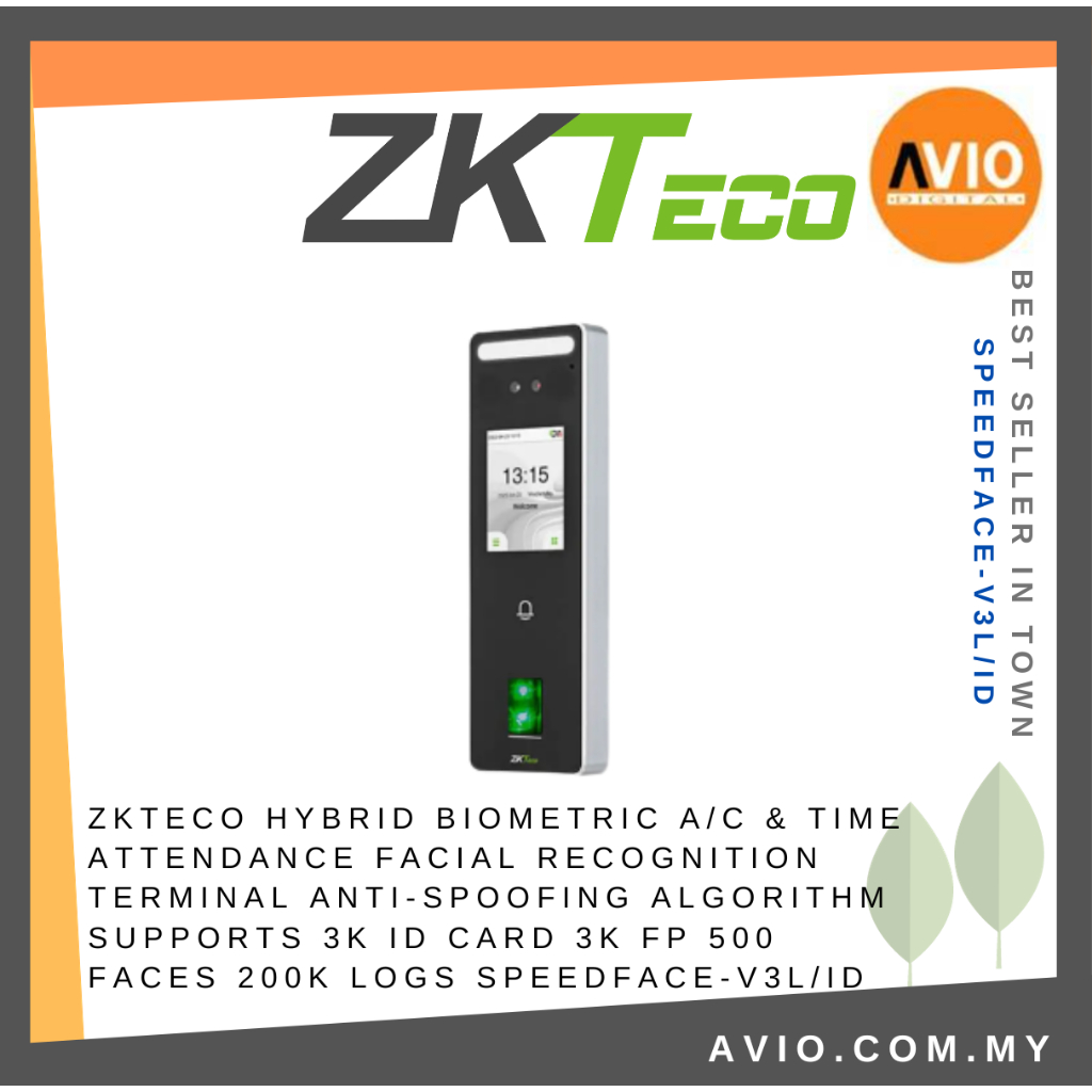 ZKTeco Face Fingerprint RFID ID EM Card Time Attendance Door Access ...