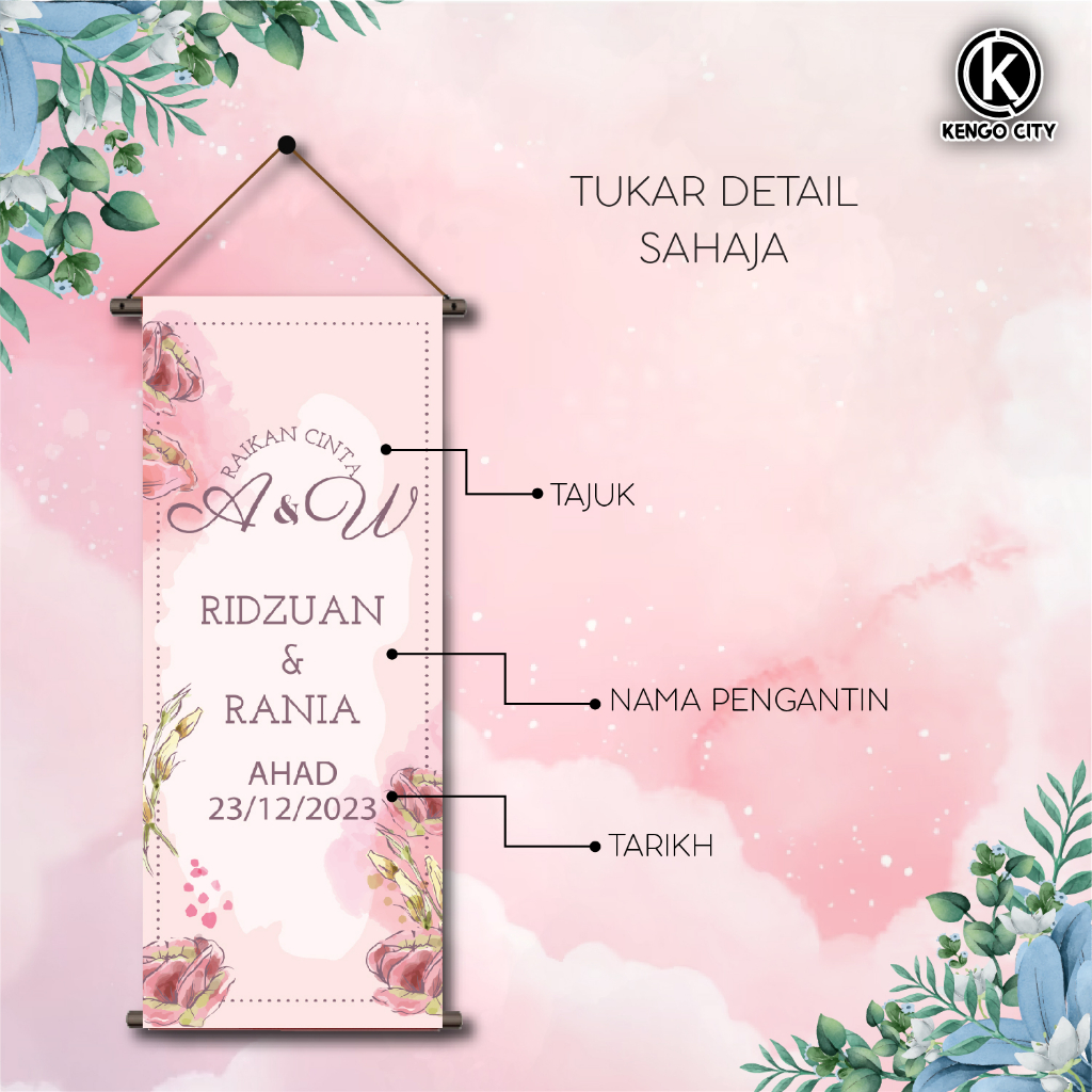 Bunting kahwin - Banting Kahwin - Wedding - Murah - Majlis Perkahwinan ...