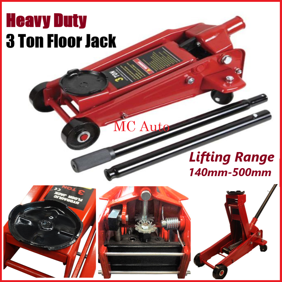 High Quality Jack 3 Ton Hydraulic Floor Jet Kereta Jek Car Vehicle Van ...