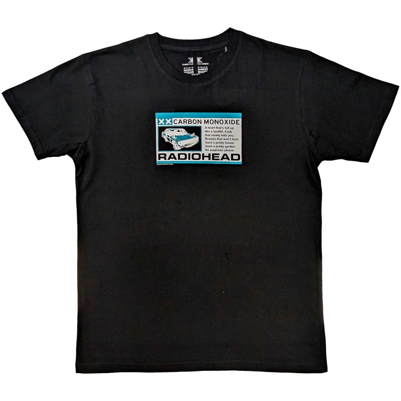Radiohead 'Carbon Patch' T Shirt 🔥100% OFFICIAL MERCH🔥 | Shopee Malaysia