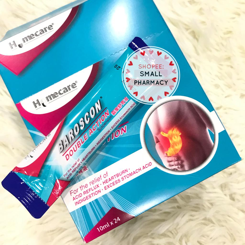 Homecare Baroscon Double Action Suspension ( same as gaviscon) 1 sachet ...