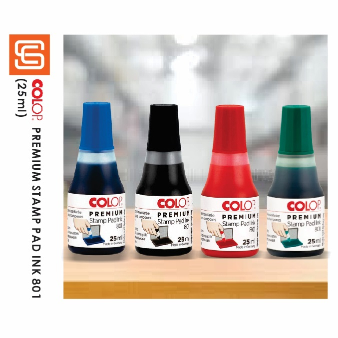 COLOP PREMIUM 801 STAMP PAD REFILL INK (CAP.25CC) | Shopee Malaysia
