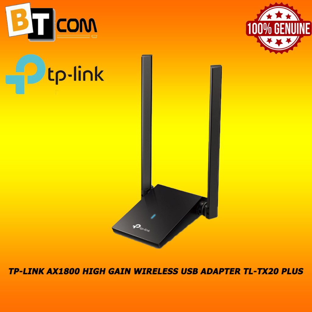 TP-Link AX1800 Dual Antennas High Gain Wireless USB Adapter TL-TX20U ...