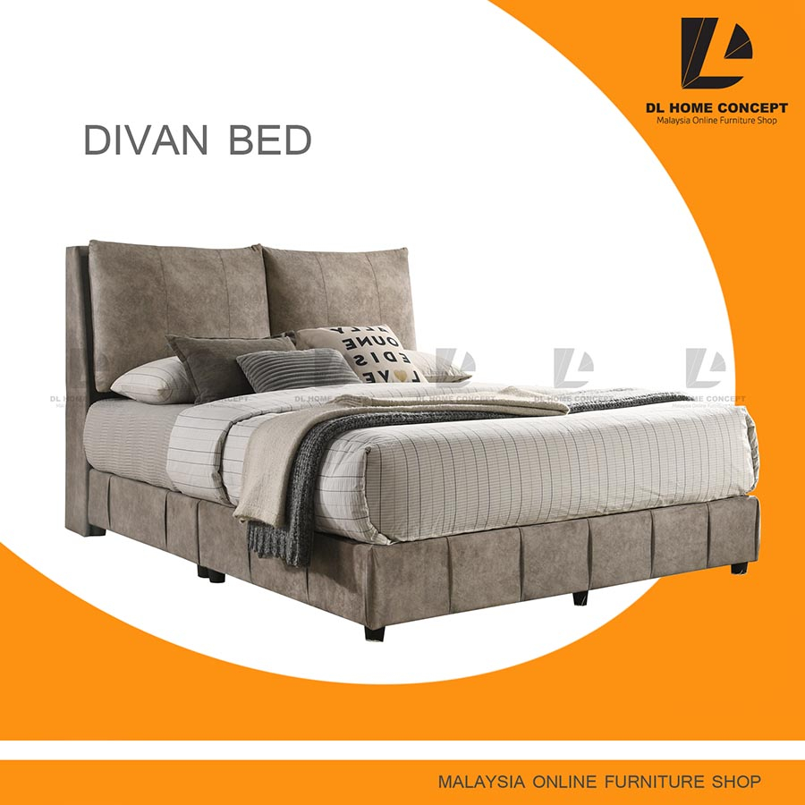 DL Home Concept Pillow Backrest Design Queen & King Size Bedframe/Divan ...