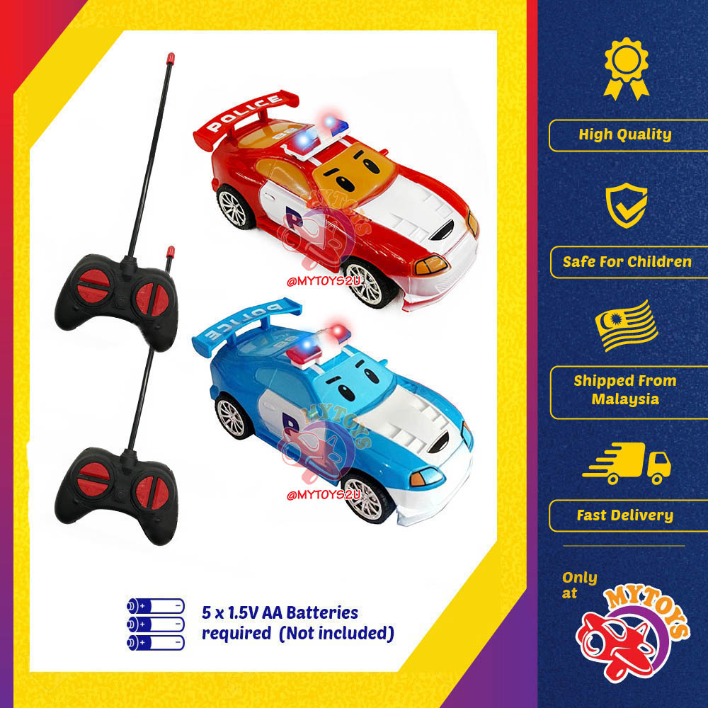 Robocar POLI Race Car High Speed Radio Remote Control Battery Operated ...