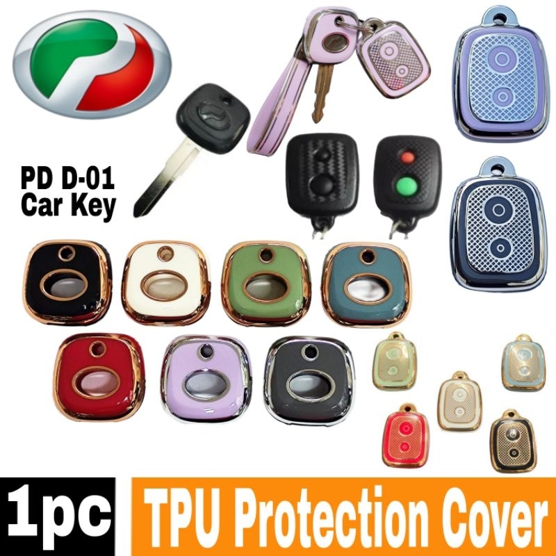 Baru TPU Remote Key Cover Chrome holder Perodua myvi viva kancil kelisa ...
