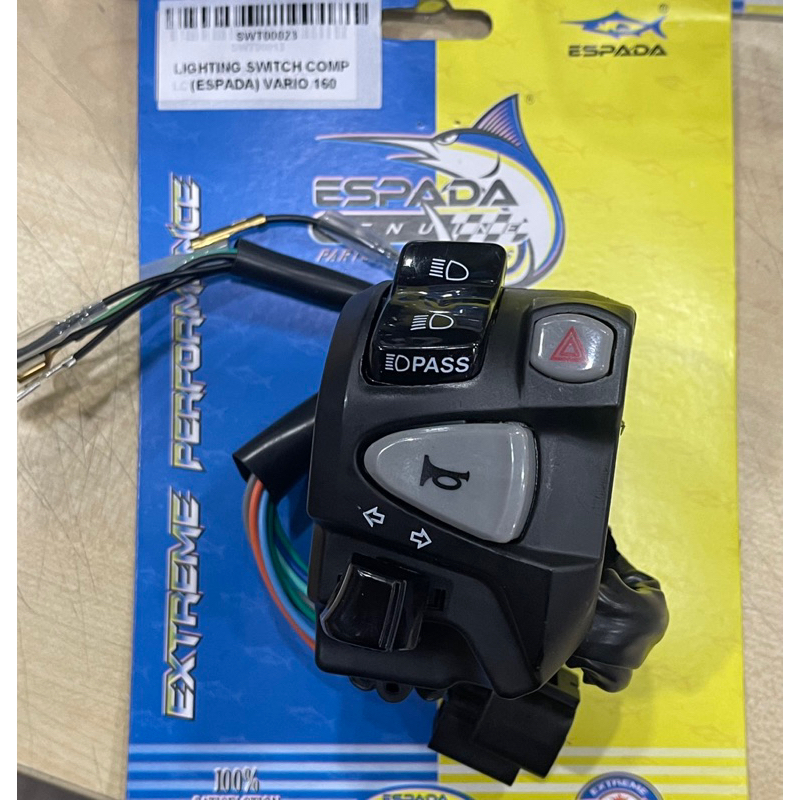 ESPADA VARIO 160 LIGHTING SWITCH COMP L/H -LEFT HAND HANDLE SWITCH ...