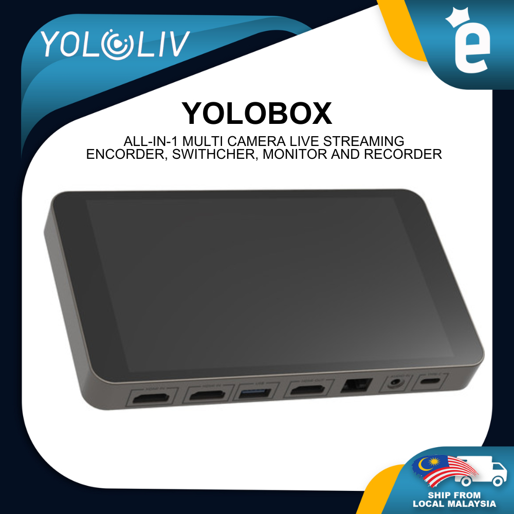 YoloLiv YoloBox Portable All-in-One Multi-Camera Live Streaming Encoder ...