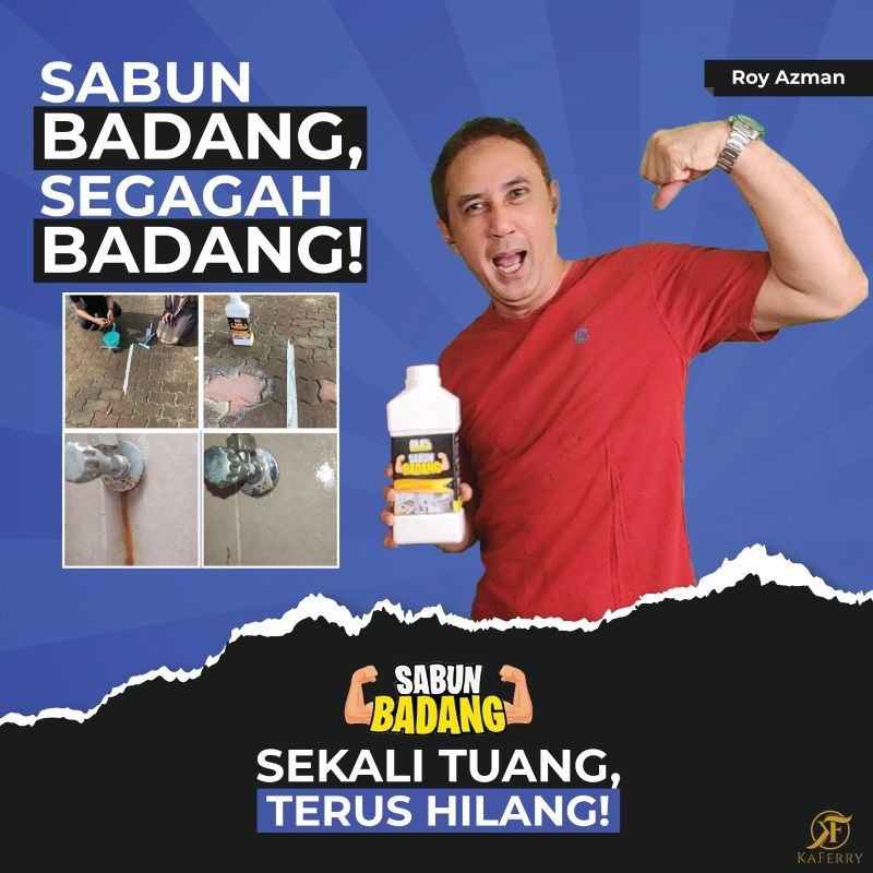 SABUN BADANG VIRAL | STAIN REMOVER PENCUCI LANTAI, TANDAS, DINDING ...