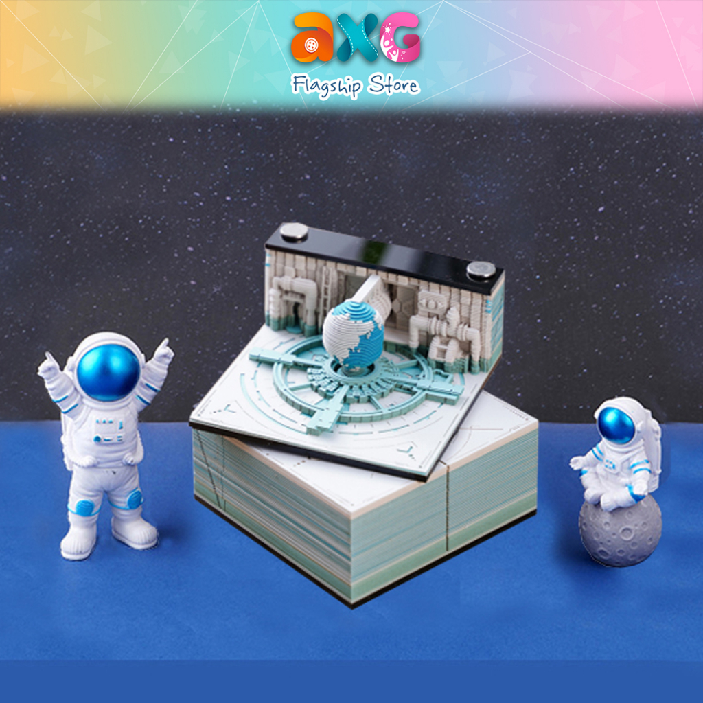 3D Notepad Memopad Papercraft Save The Planet Mini Set Hand-Torn Non ...