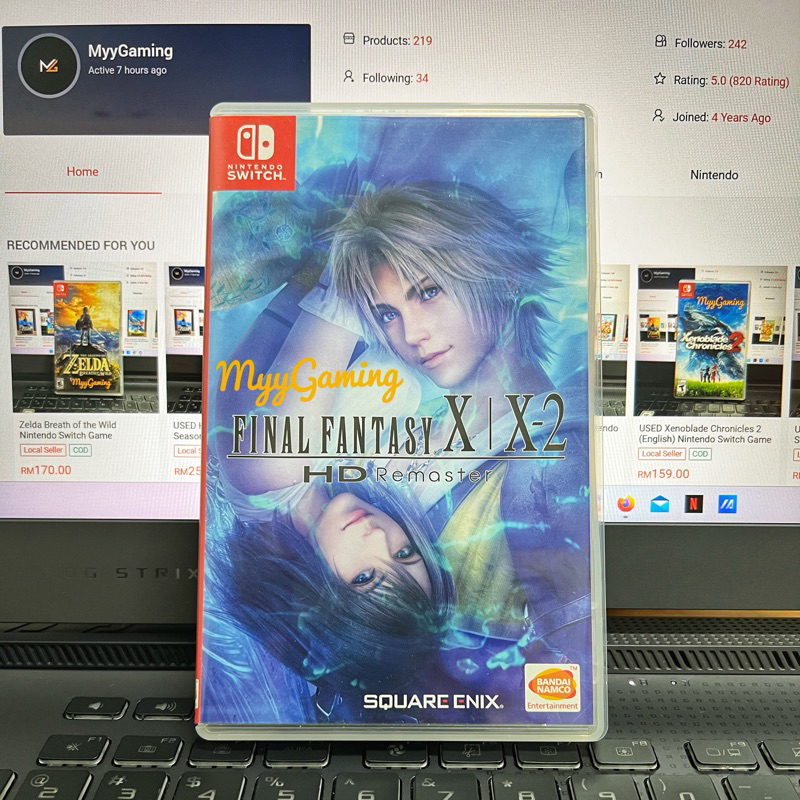 USED Nintendo Switch Final Fantasy X / X-2 HD Remastered ENG/CHI ASI 中英文版 | Shopee Malaysia