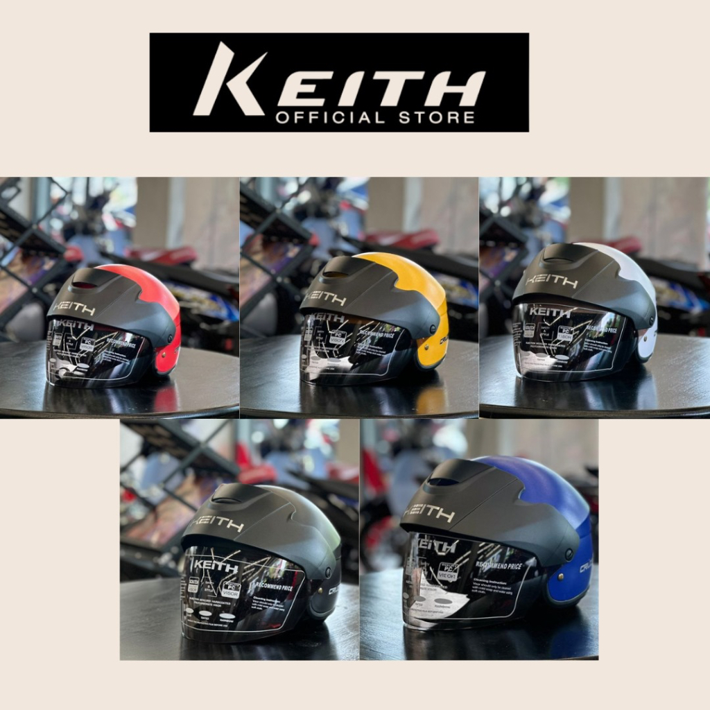 TOPI KELEDAR KEITH Cruiser | KH Helmet Separuh Safety SIRIM APPROVED ...