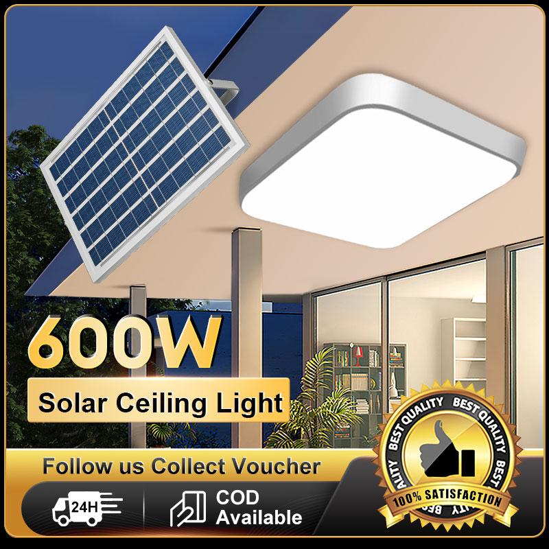 Lampu Solar Light Indoor House Solar Ceiling Light Waterproof Outdoor ...