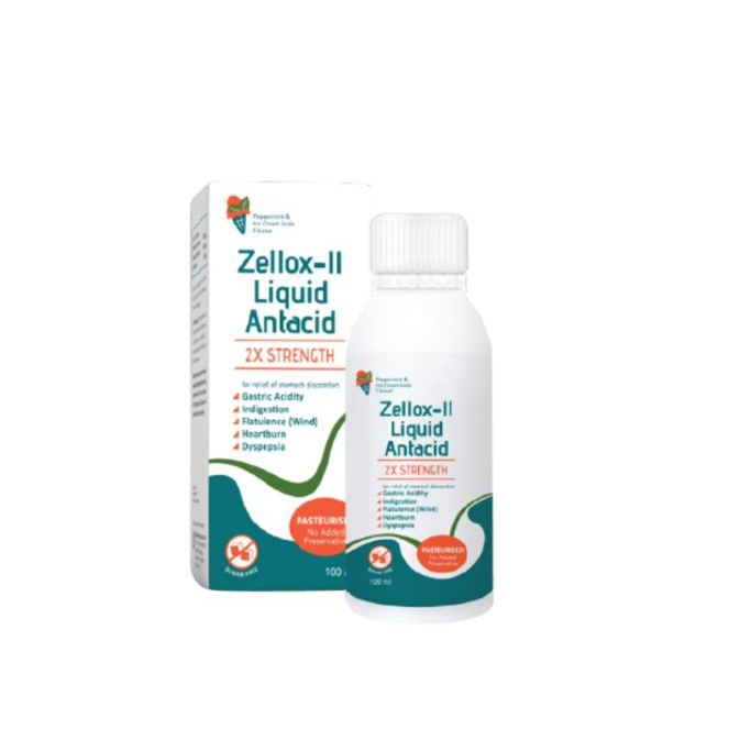 ZELLOX-II LIQUID ANTACID 100ML EXPIRY 2026/01 | Shopee Malaysia