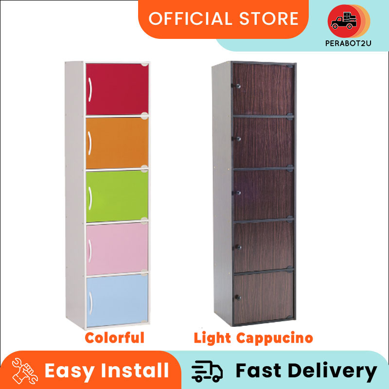 P2U Almari 5 Pintu / Almari Serbaguna/ 5 Door Storage Box ...