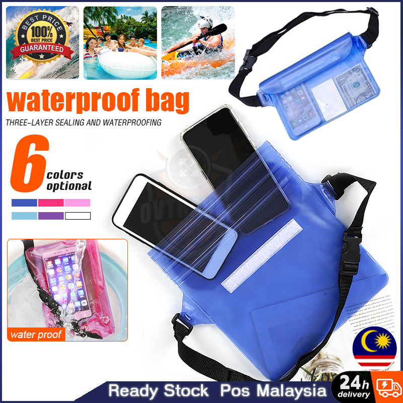 Waterproof Waist Bag Beach Bag Swimming Bag Dry Bag Adjustable Waist ...