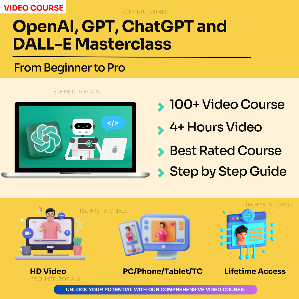 OpenAI, GPT, ChatGPT and DALL-E Masterclass | ChatGpt Course ChatGpt 4 ... OpenAI, GPT, ChatGPT and DALL-E Masterclass | ChatGpt Course ChatGpt 4 ...