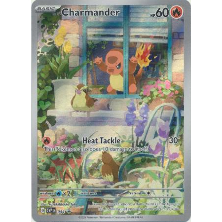 Charmander - SVP044 - Illustration Rare Promo Pokemon Scarlet & Violet ...