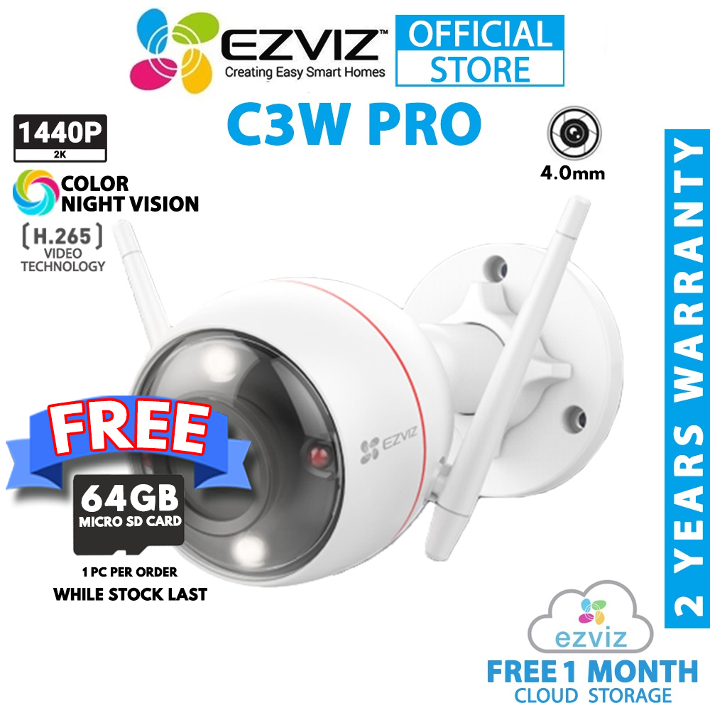 Ezviz C3TN 3MP C3W PRO 4MP H3 3K 5MP H3C 2K 4MP Color Night Vision Two ...