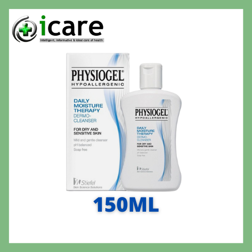 PHYSIOGEL HYPO-ALLERGENIC DAILY MOISTURE THERAPY DERMO CLEANSER 150ML ( EXP DATE : 01/2026 ...