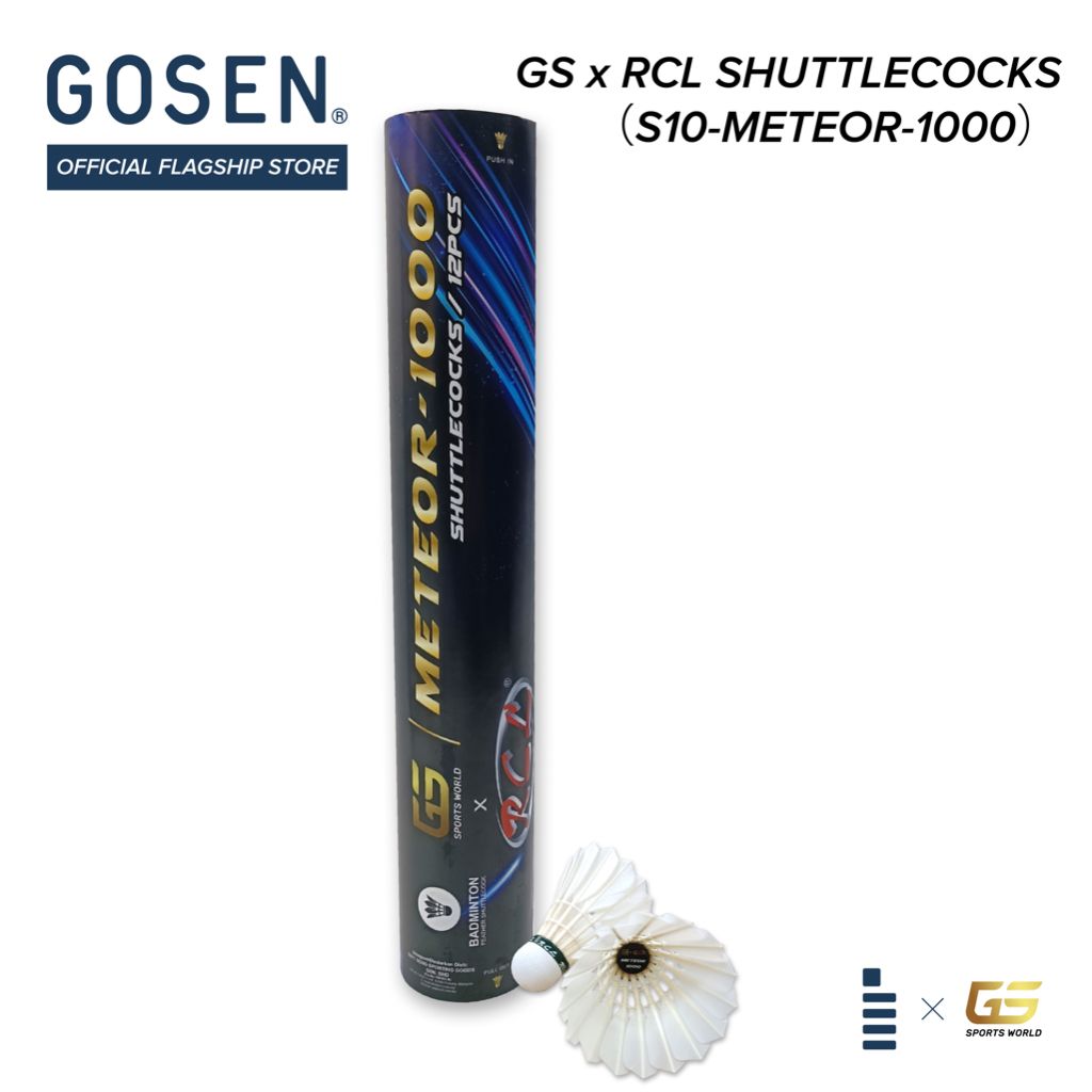 GS x RCL SHUTTLECOCKS - METEOR-1000 (12-Pack) [Made In Japan] - Goose ...