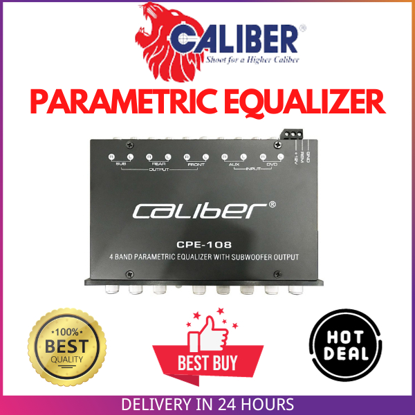 CALIBER 4-Band Pre-Amp 4 Band Parametric Equalizer With Subwoofer ...